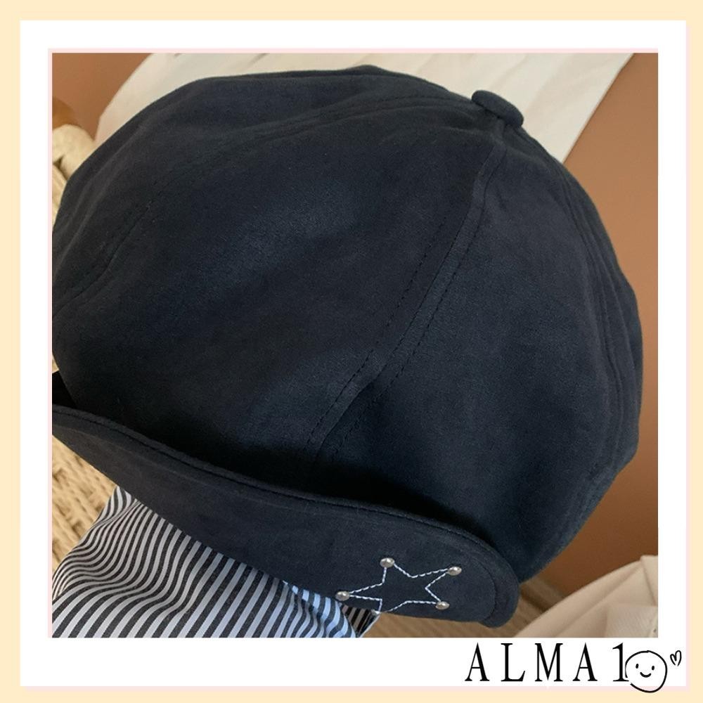 ALMA Painter Hat, Dome Without Eaves Cloud Berets, Large Board Star ...