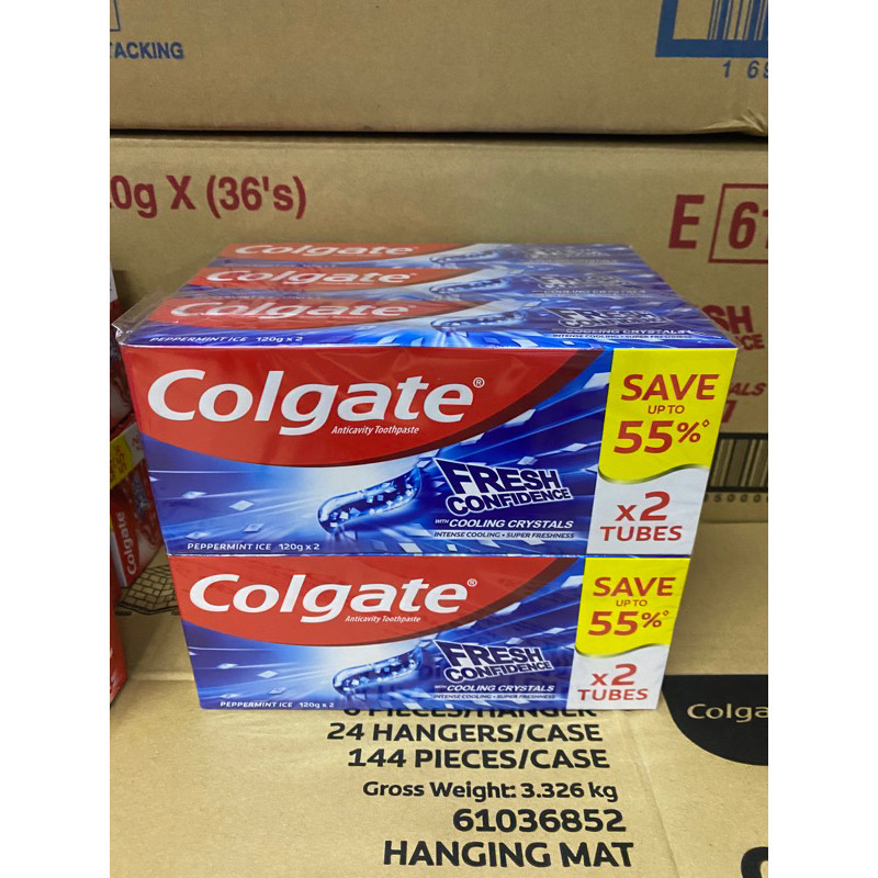 Colgate Toothpaste tubes 2 x 120g Twin Pack&11+1 Twins chet 20g ...