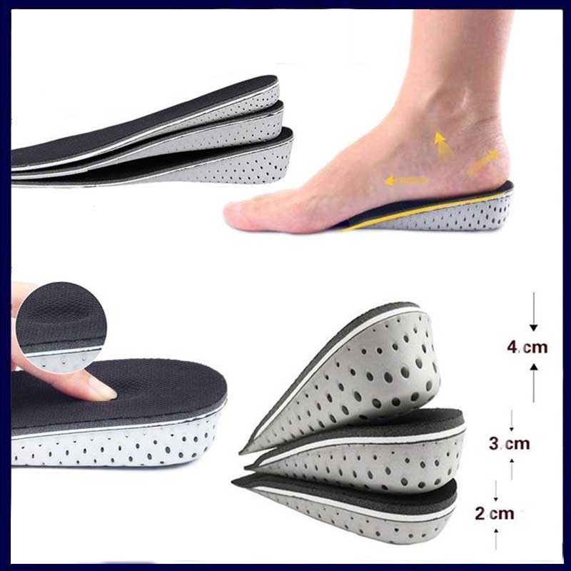 1 pair Insole Heel Lift Insert Shoe Pad Height Increase Cushion Elevator Taller | Shopee Philippines