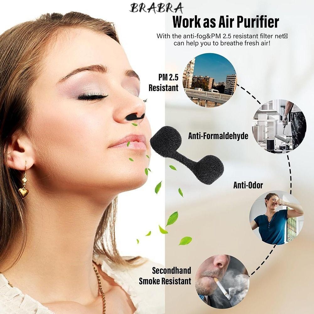 BRB Nose Filters, Outdoor disposable Sponge Nose Plug, Dustproof Dust ...