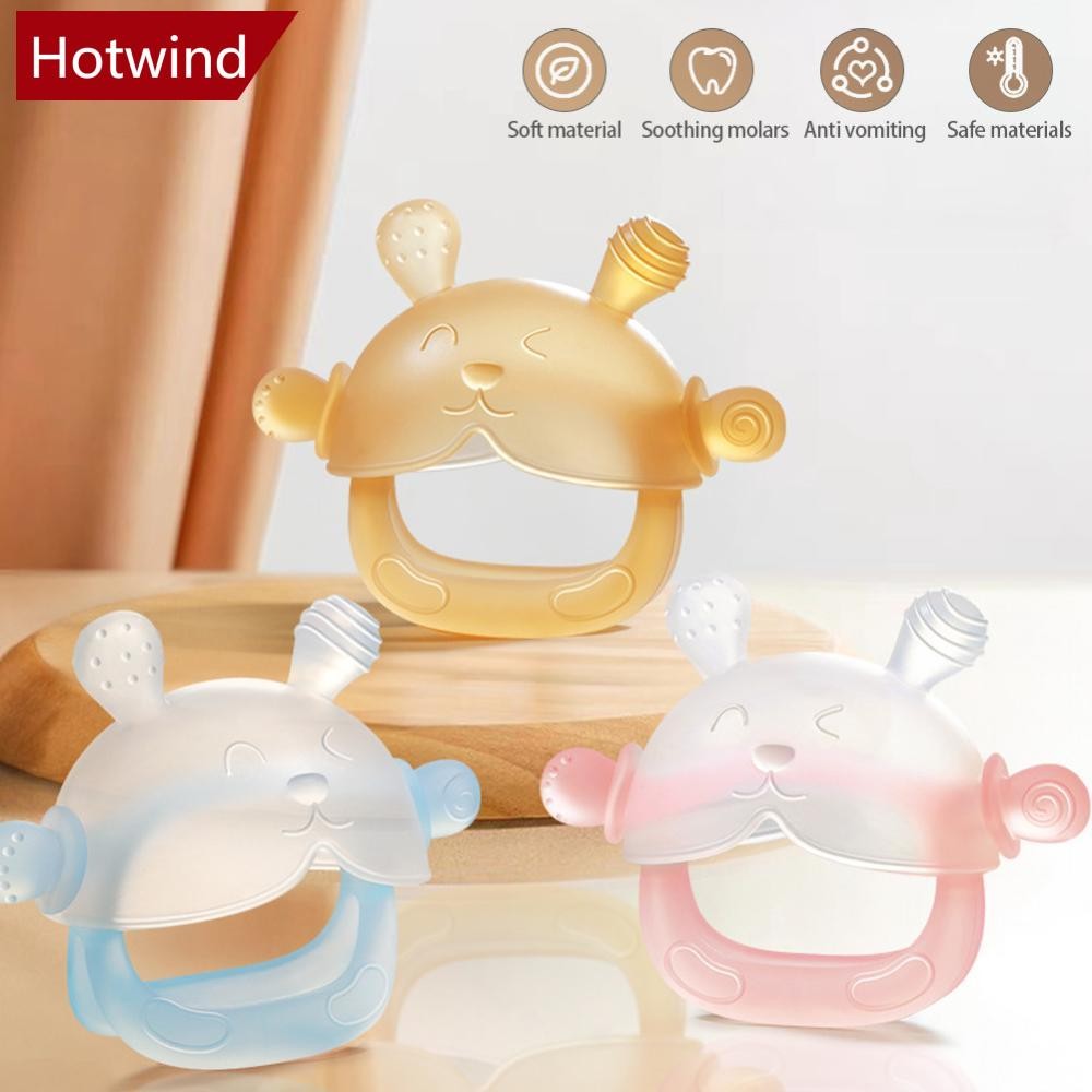 HOTWIND Silicone Teether Silicone Toddler Chew Toys Sensory Toys Anti ...