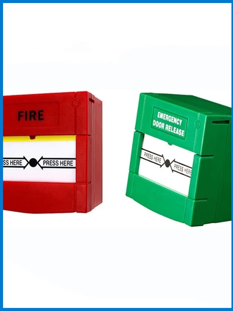 Resettable Emergency Exit Release Glass Break Fire Alarm switch Door ...