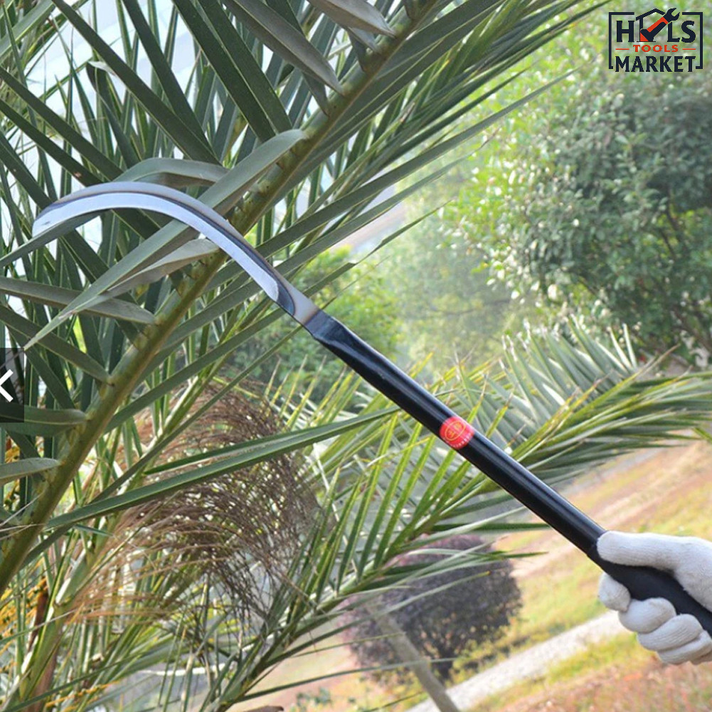 60cm Multipurpose Long Handle Steel Grass Sickle For Gardening Weeding ...