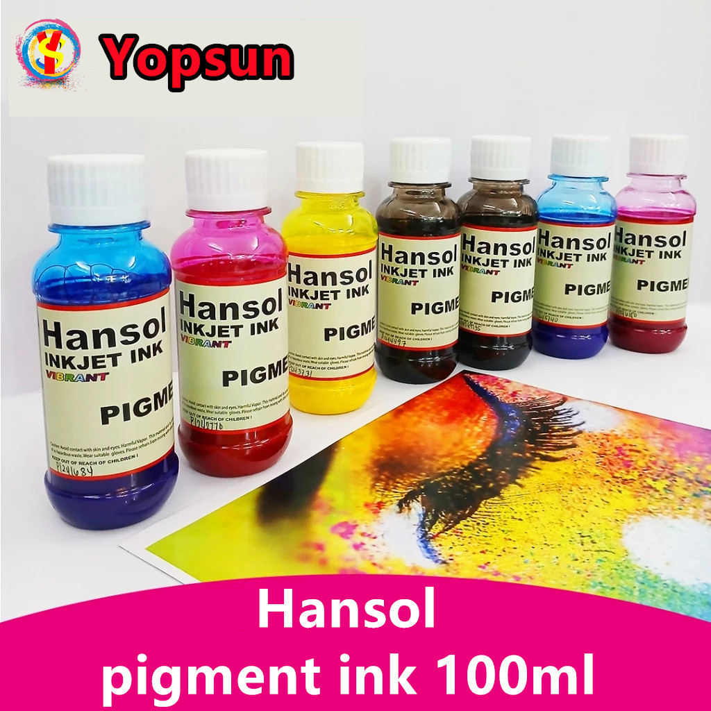 Hansol Pigment / Waterproof Ink 100ml Per Bottle High Quality 6Color ...