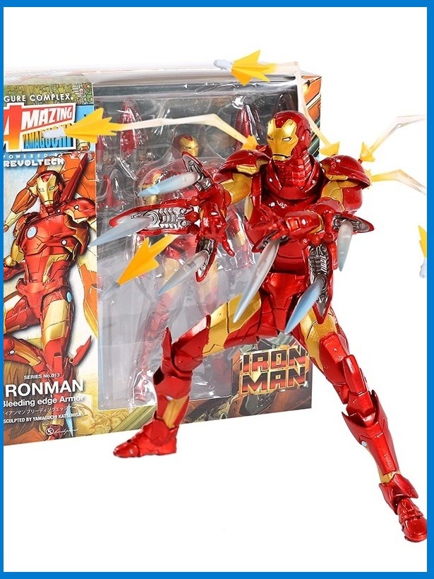 Iron Man MK37 Bleeding Edge Armor Action Figure Amazing Yamaguchi PVC ...