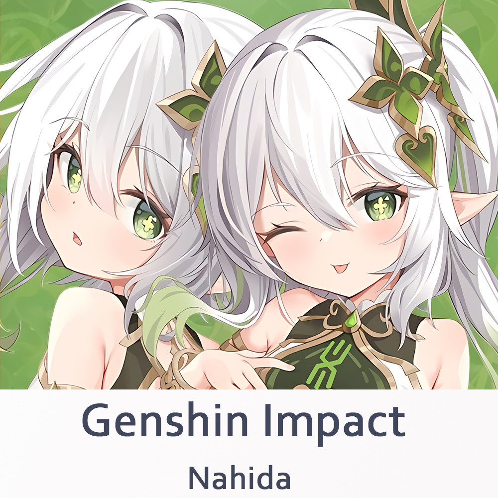 Dakimakura Genshin Impact Nahida Full Body Pillow Case Anime Otaku ...
