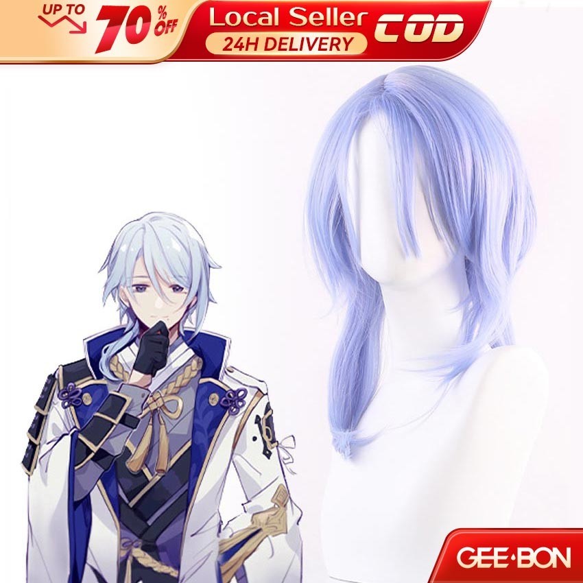 GEEBON Kamisato Ayato Cosplay Wig Game Genshin Impact Wig Ayaka Brother ...