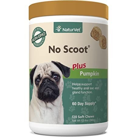 NaturVet, No Scoot for Dogs, Plus Pumpkin, 60 or 120 Soft Chews, 6.3 oz ...