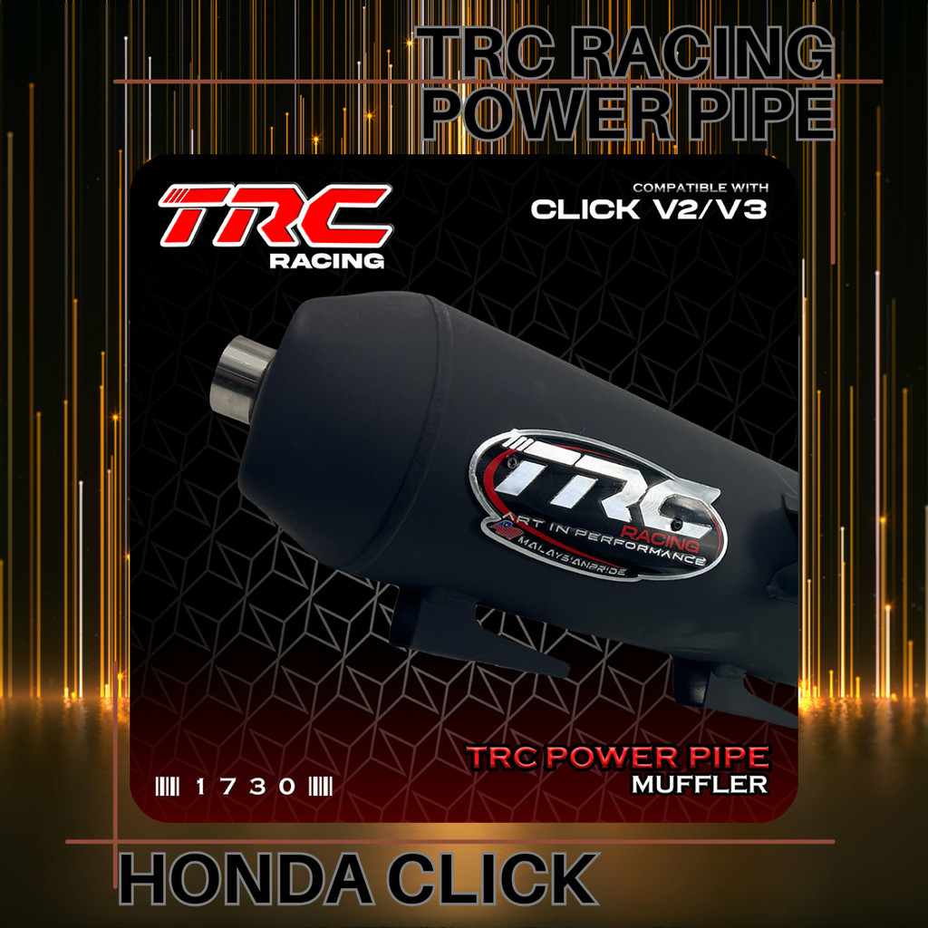 TRC Racing Honda Click v2 125 150 Power Pipe Muffler Exhaust 1730 JZEN ...