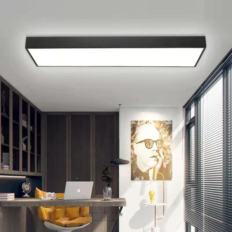 Modern Led Ceiling Light Chandelier Ceiling Office Rectangular Lamp ...