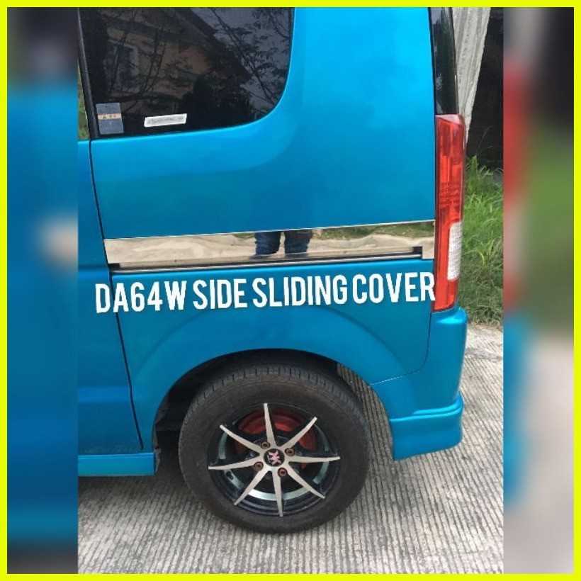 Suzuki Every Wagon DA64W Stainless Side Sliding Door Cover | Shopee ...
