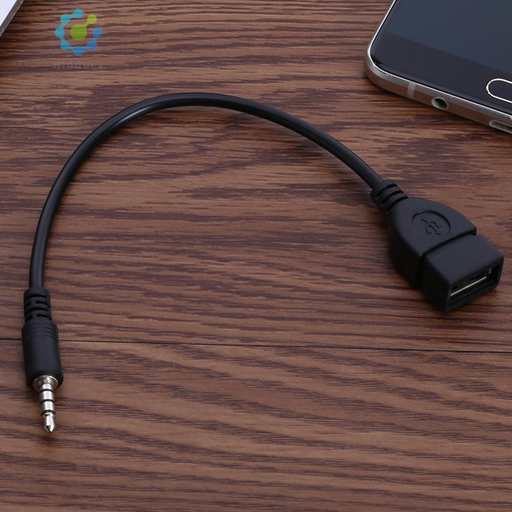 3.5mm Male to USB 2.0 Female Stereo Data Transfer Audio Adapter Cable ...