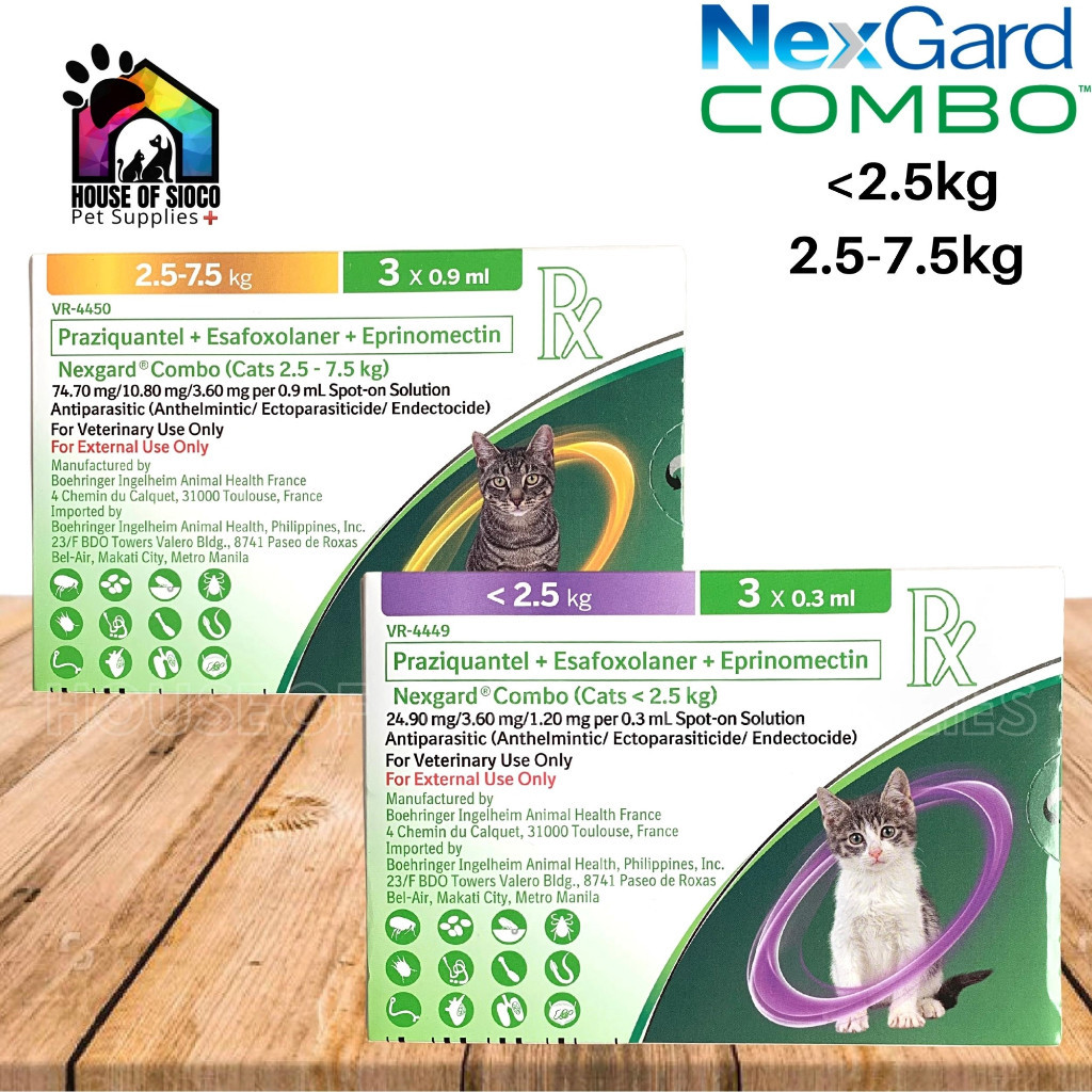 Nexgard Combo Spot on Solution For Cat & Kitten | Shopee Philippines