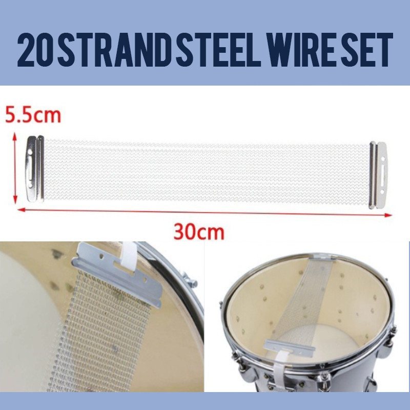 Steel Snare Wire 20 Strand Drum Spring for 14 Inch Snare Drum Cajon Box ...