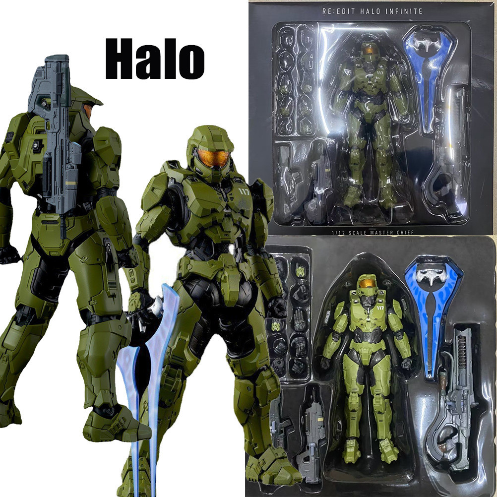 Anime Halo 1/12 Master Chief 1/12 Sentinel Articulado Action Figure ...
