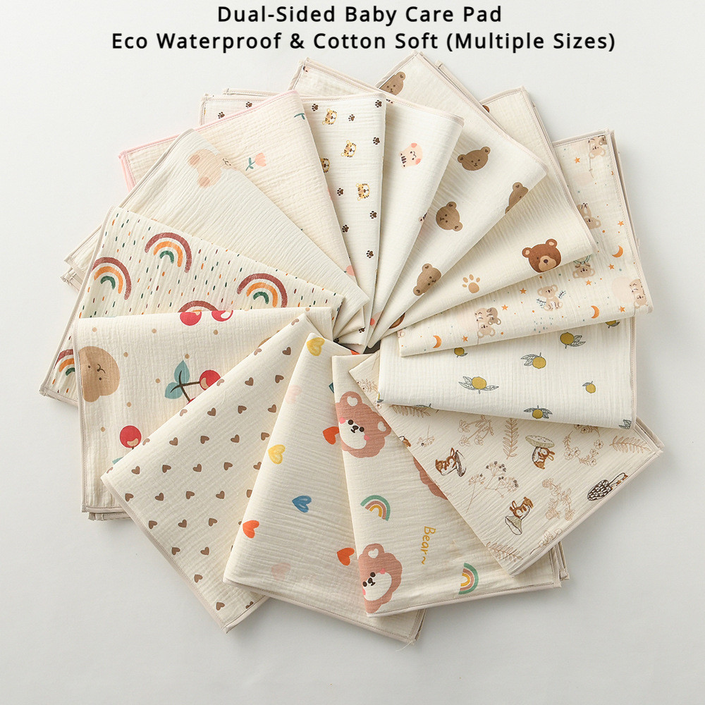Baby Waterproof Changing Pad - Soft Cotton Layer & Protective PU ...