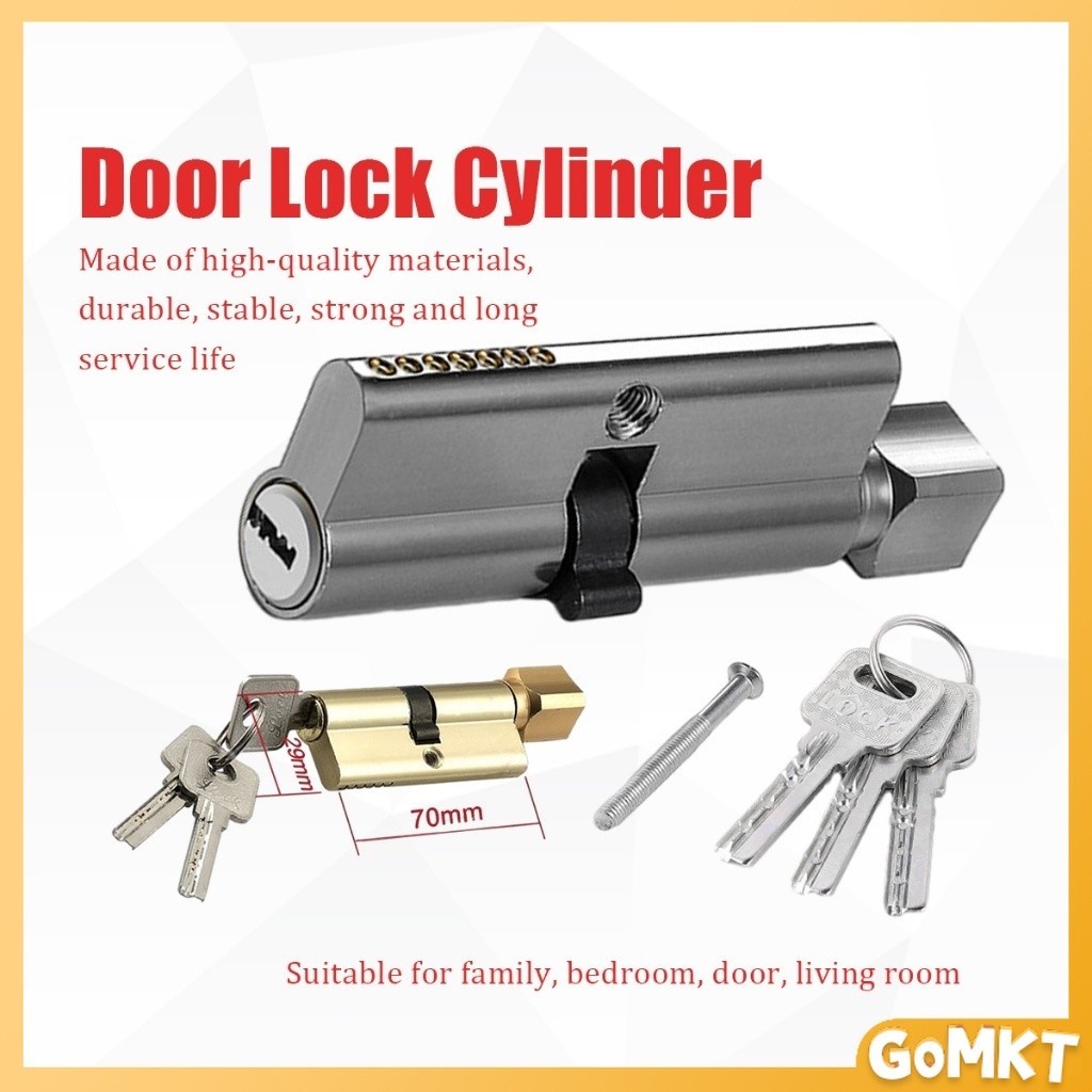 G.M. Anti Theft Door Lock Cylinder Aluminum Alloy Single Open Lock with ...
