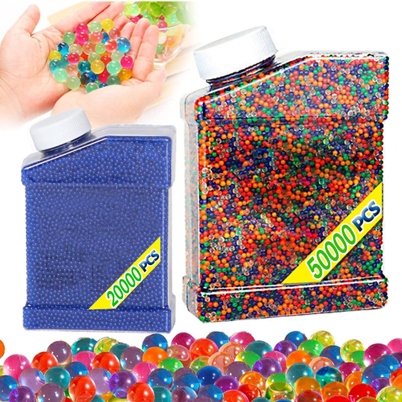 20000pcs 7.5mm-8mm Gel balls Beads Blaster Gun Gel Balls DIY toys Gel ...