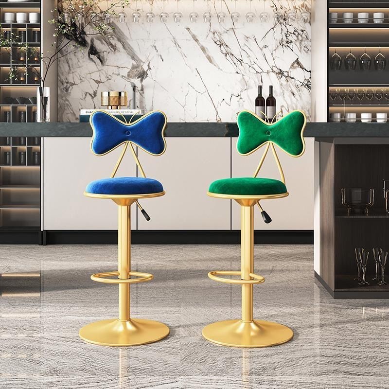 Rotating Lifting Bar Chair with Butterfly Backrest Shape Modern and ...