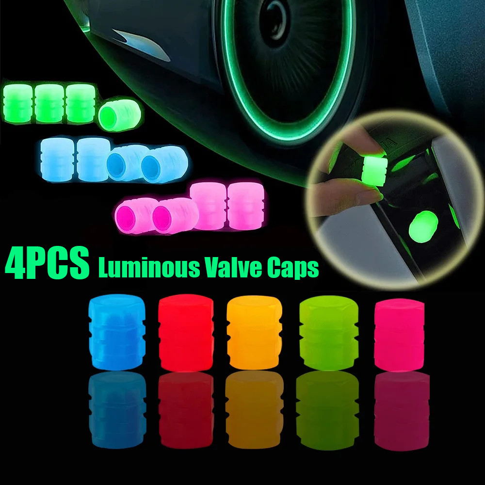 Luminous Valve Caps / Night Glowing Car Wheel Styling Tyre | Shopee ...