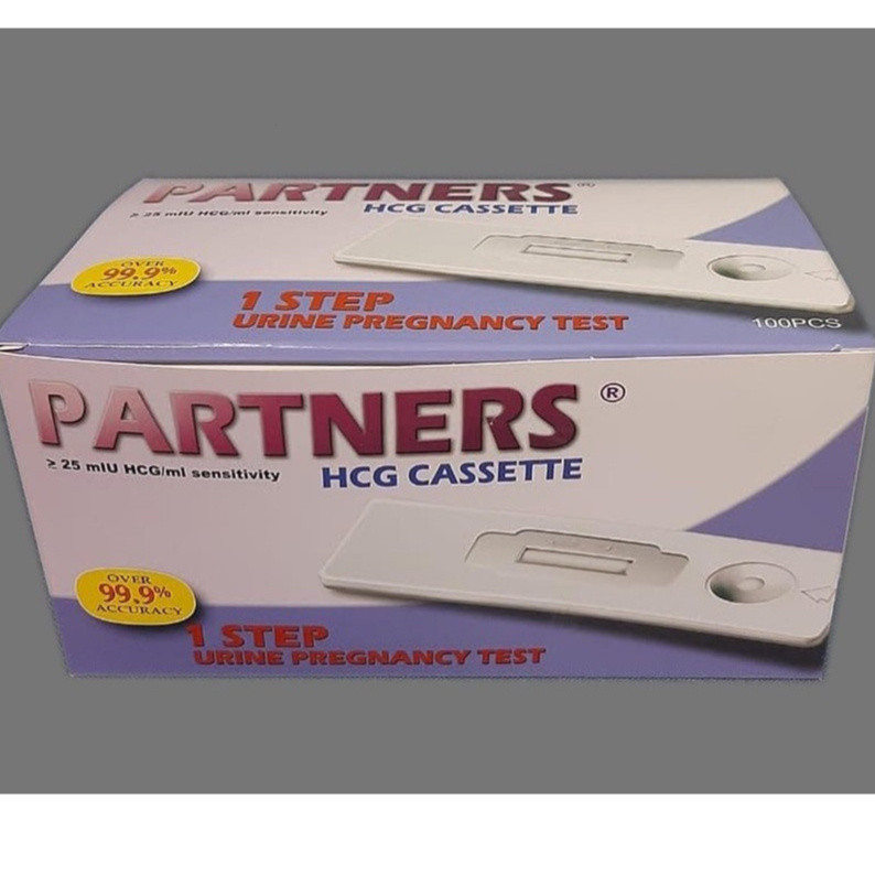100pcs Partners Pregnancy Test HCG Test kit HCG CASSETTE EXP-2027 ...