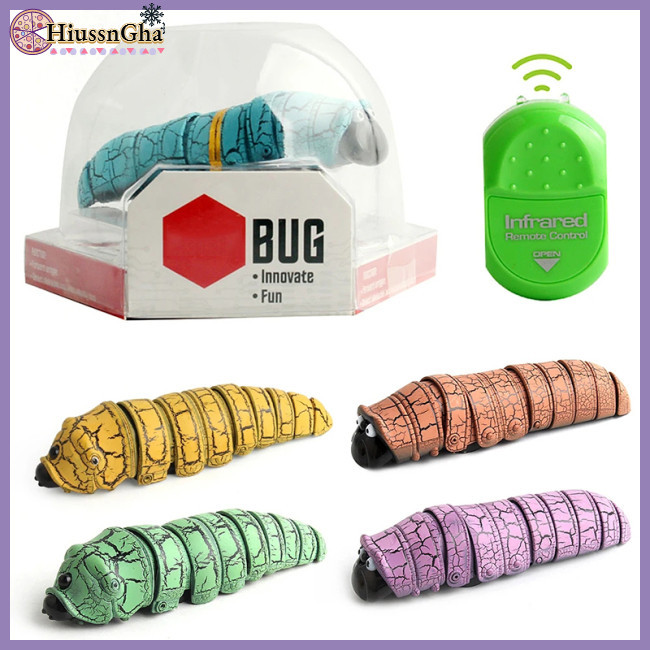 HIHA Infrared Remote Control Induction Insect Toys Simulation Worm ...