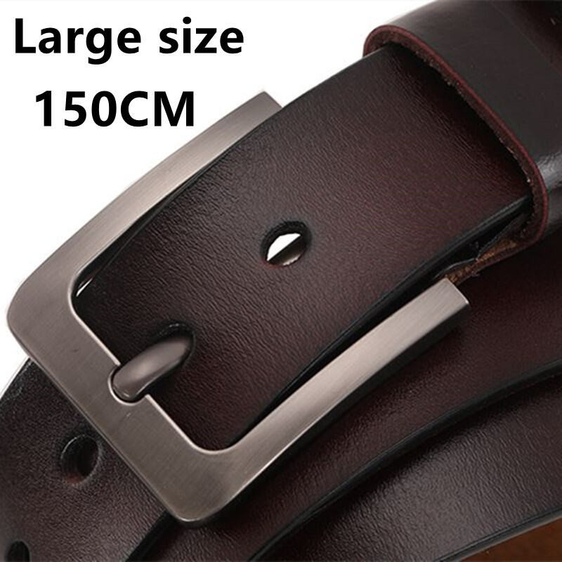 Big size Men's Belt Leather Belt Super Extra Long Plus Size 150cm ...