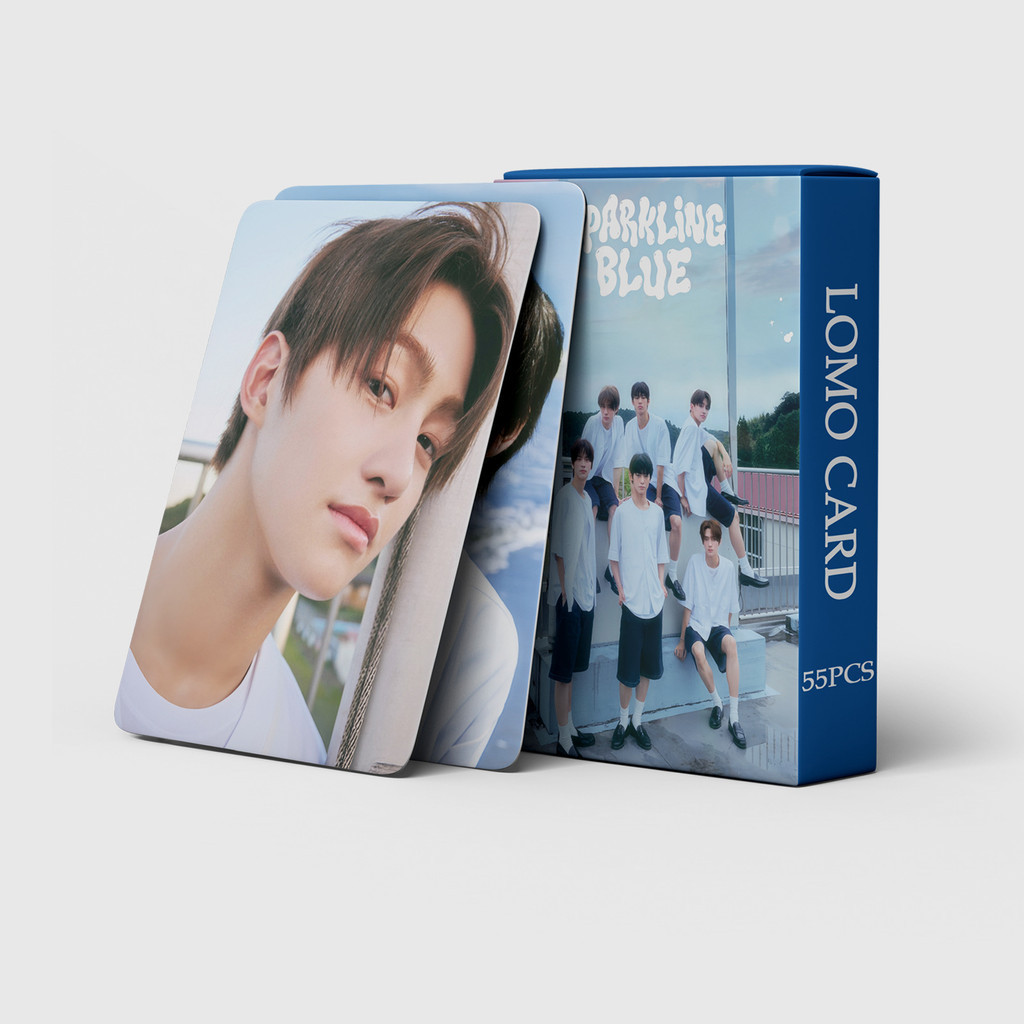 KPOP 55pcs/box TWS Photocards Sparkling Blue KPOP LOMO Card Collection ...