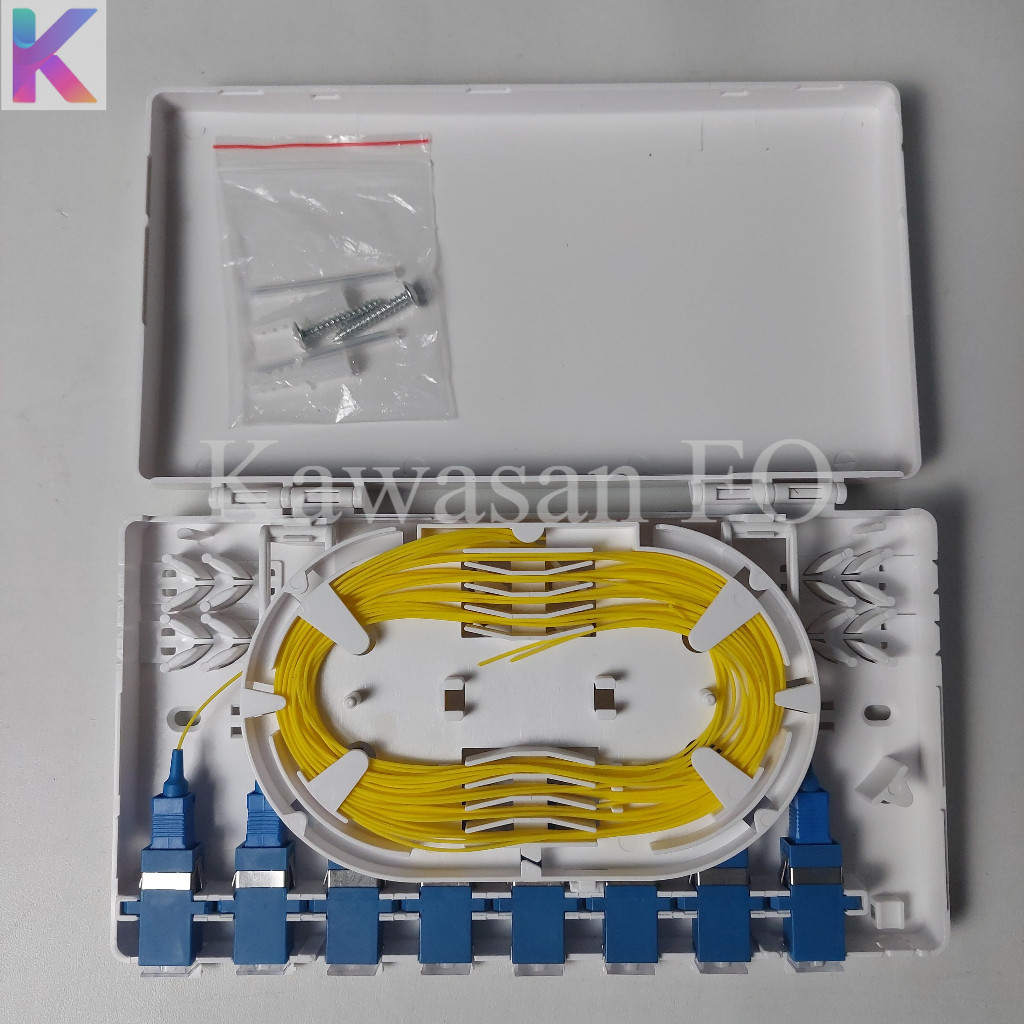 Rosette 8 Core / ODF / OTB / ODP MIni 8Core Complete Adapter and FTTH ...