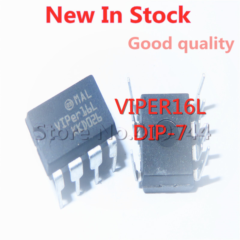 5PCS/LOT 100% Quality VIPER16L VIPER16LN VIPER16 DIP-7 induction cooker switching power ...