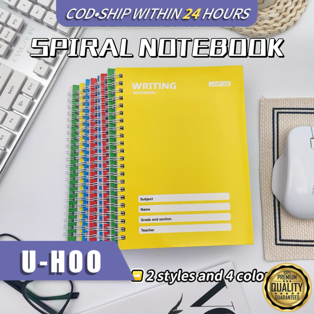 10Pcs ZOFDA A5 Spring Composition Writing Notebook Double Metal Coil ...