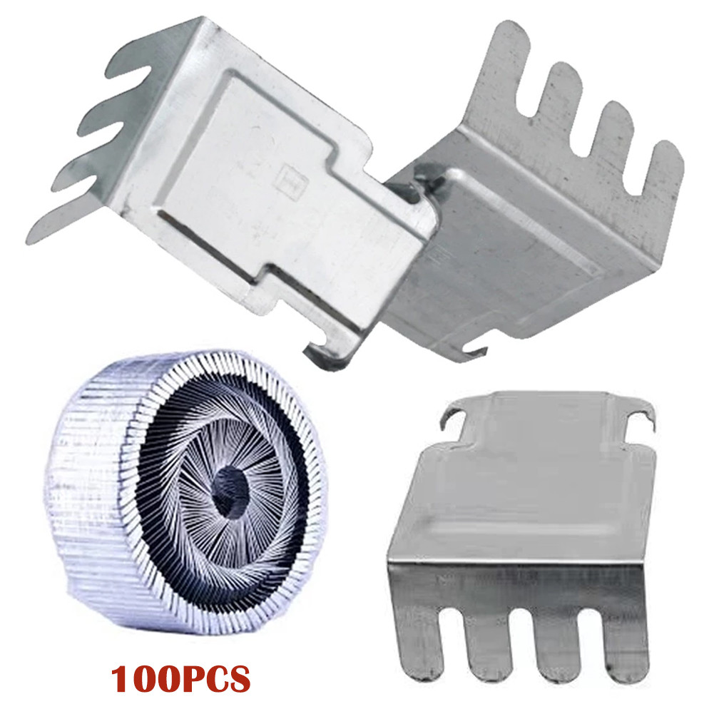 100pcs Double furring clip W clip Metal furring wall clip metal furring ...