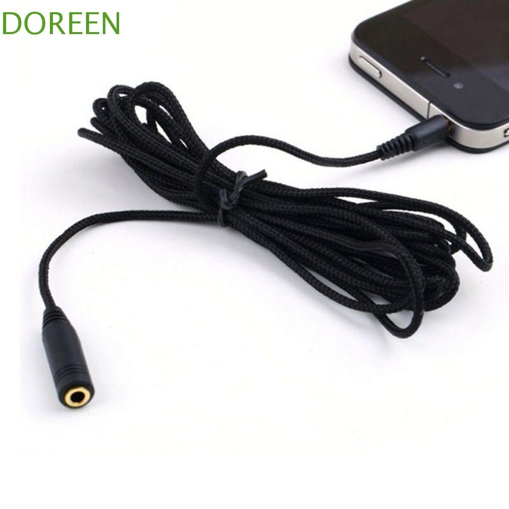DOREEN 16ft Earphone Socket Jack Female To Male Cable Stereo Audio ...