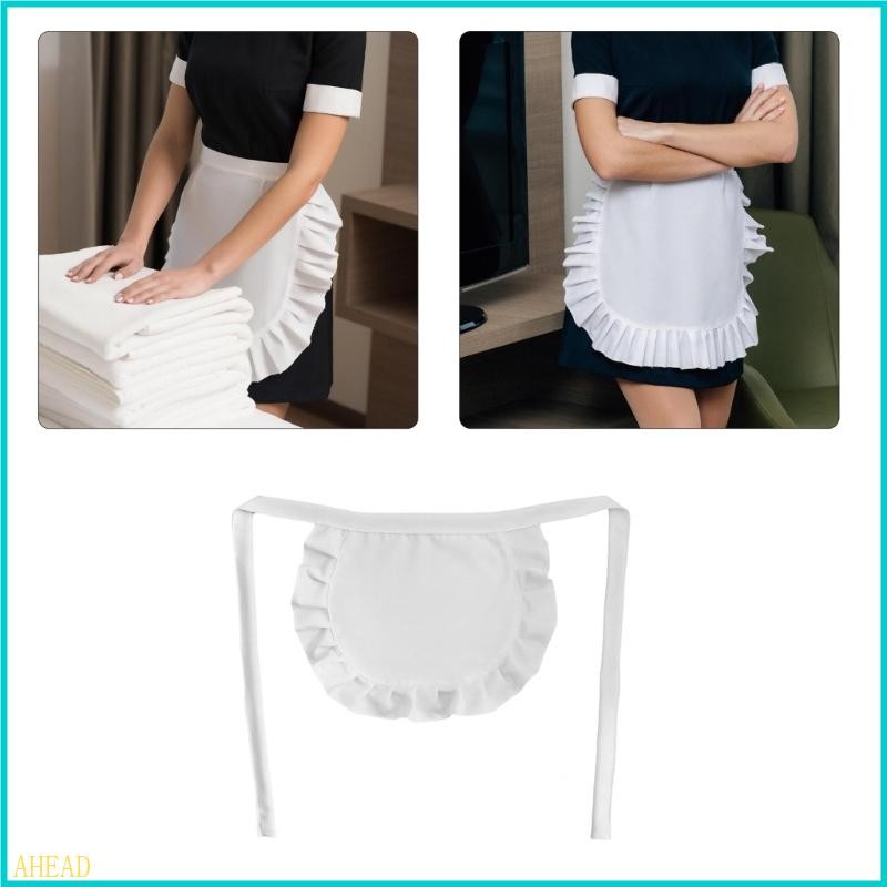 AHEAD Women Half Apron Waitress Maid Cosplay Half Apron Costume Cooking ...
