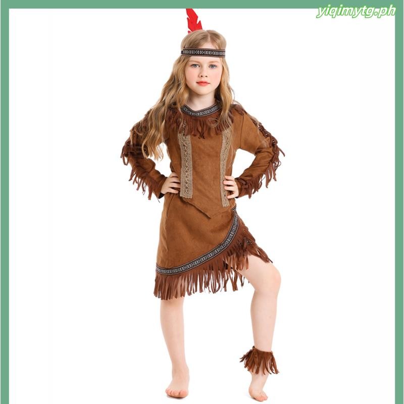 Indian Princess Cosplay Aboriginals Chief Costume Pocahontas Huntress ...