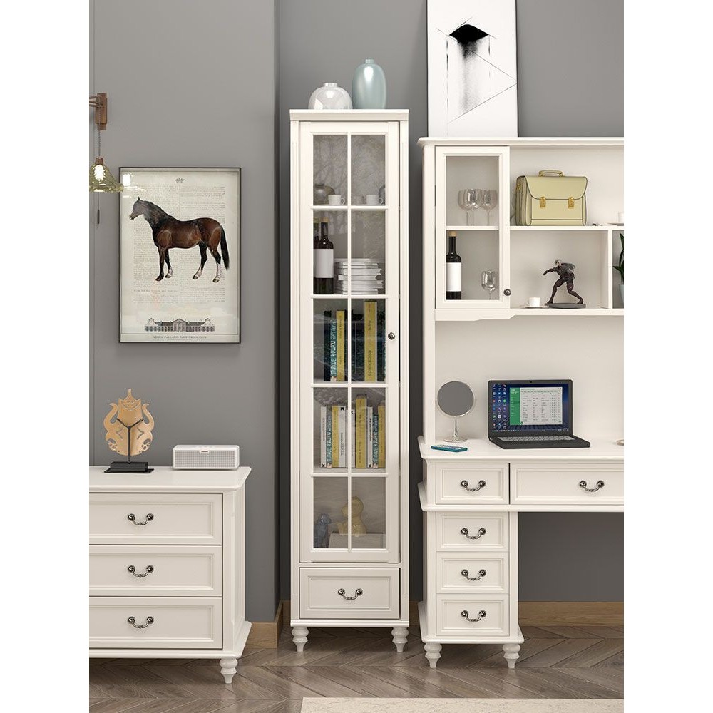 Solid Wood American Style Open Door Single Door Study Small ...