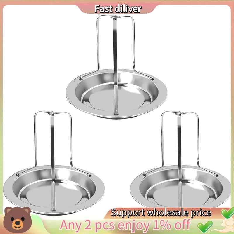 In stock-3 Set Stainless Steel Chicken Roaster Rack Beer Can Vertical ...