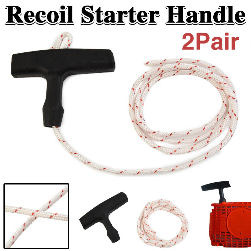 2 Pairs New 1m Universal Generator Starter Handle Without Cover Pull ...