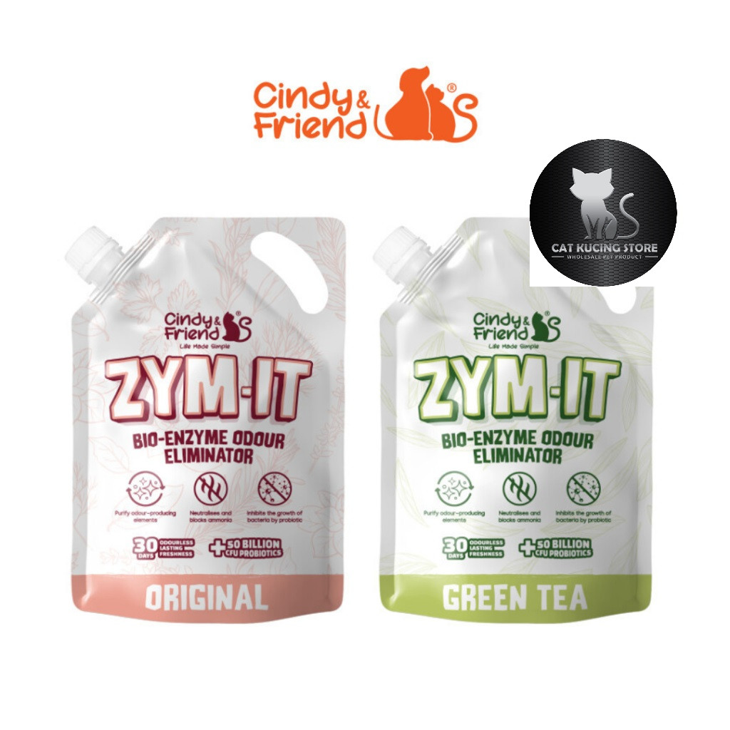 Cindy & Friends Zym-It Bio-Enzyme Cat Litter Deodorizer Powder 500g ...