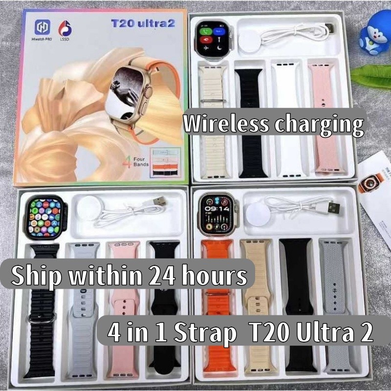 【Local shipment】New T20 ULTRA 2 Smart Watch Pinch Answer Bluetooth ...