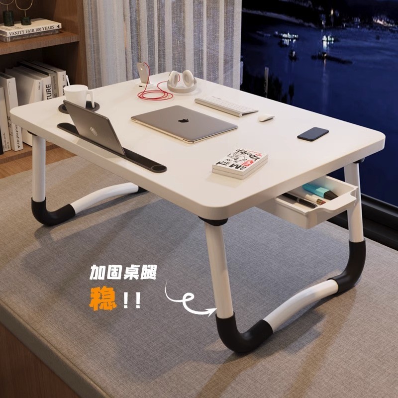 Foldable Bed Small Table Computer Desk Student Dormitory Upper Bunk ...
