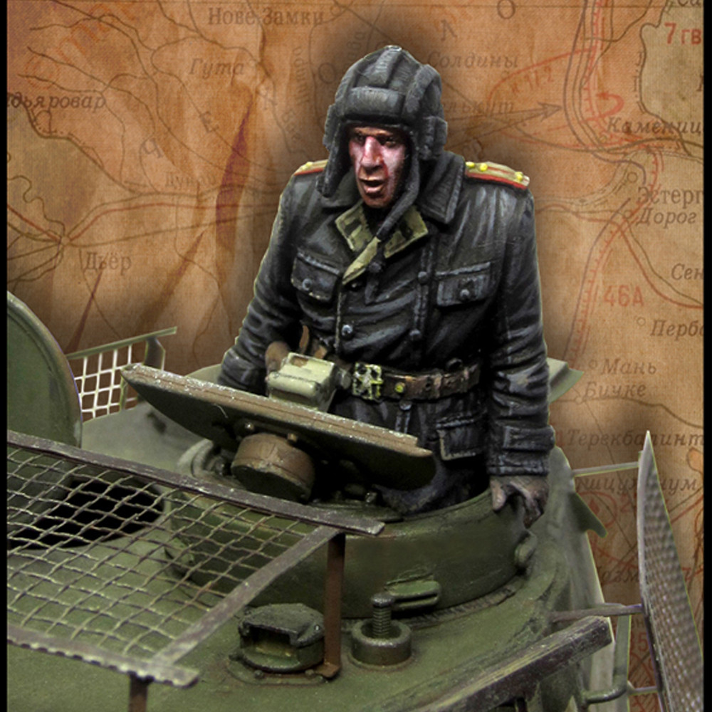 1/35 WWII Soviet tank crew, Resin Model figure soldier, WW2 Military ...
