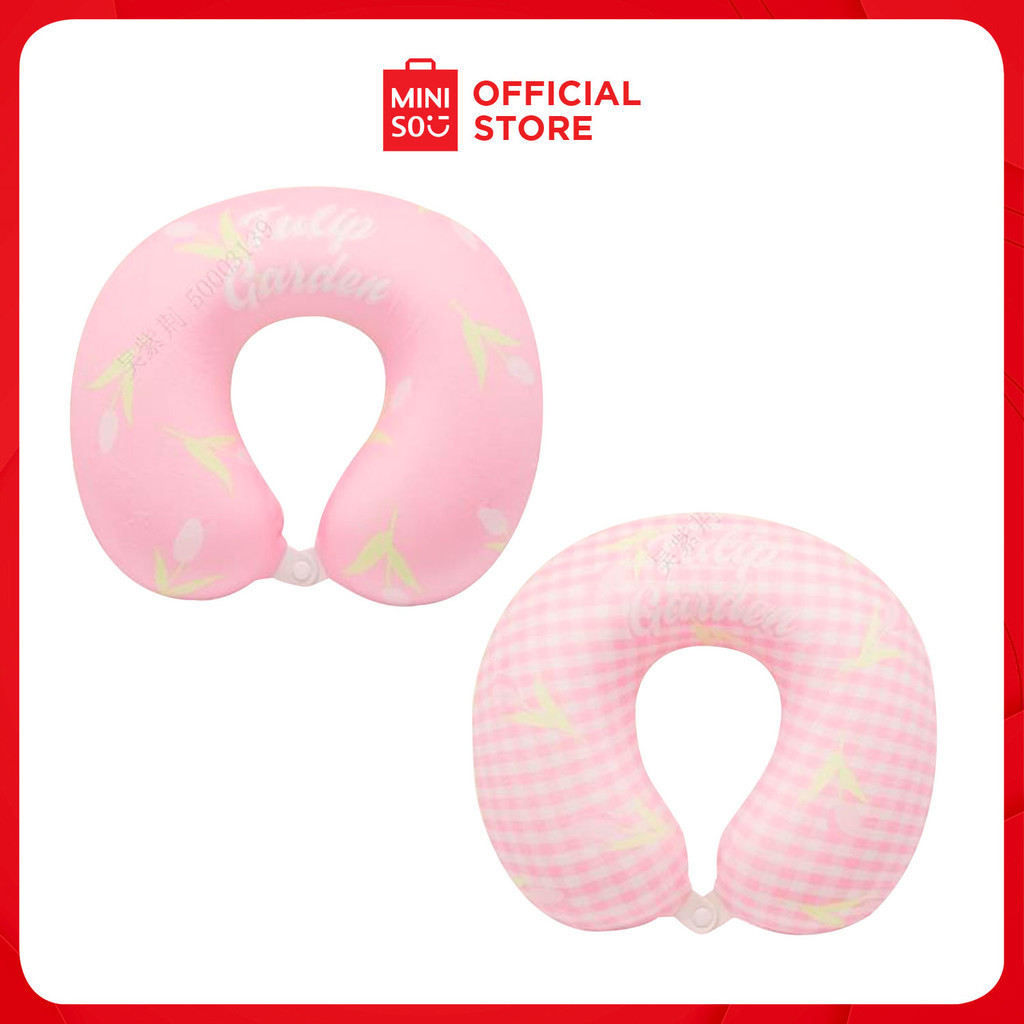 MINISO Tulip Garden Collection Memory Foam U-Shaped Neck Pillow ...