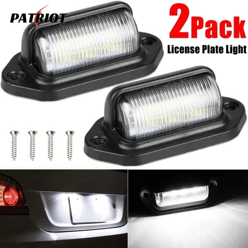 [PATRIO] 6 LED Mini Car License Number Plate Light Universal Truck RV ...