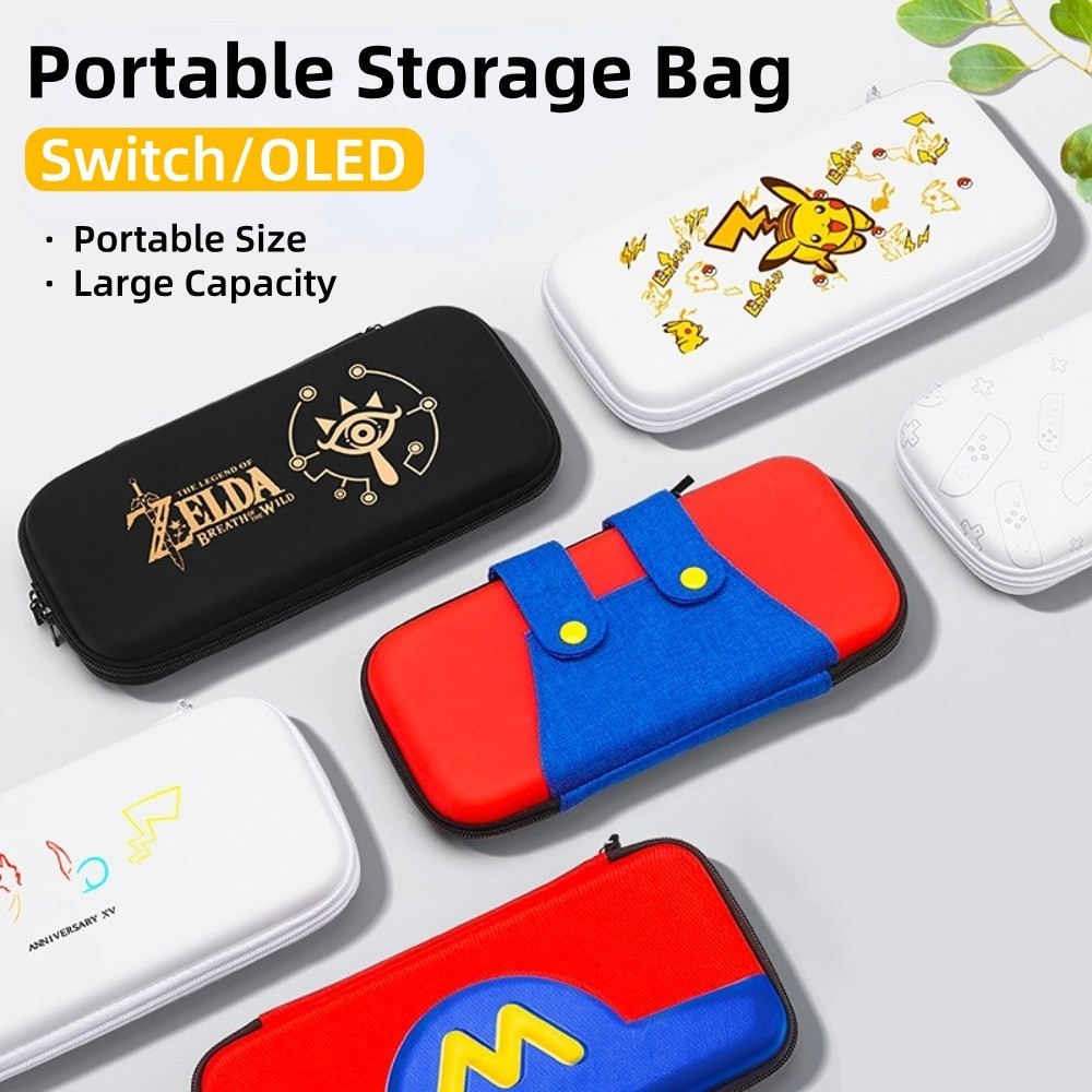 Large Capacity Switch Storage Bag for Nintendo Switch 1(V1/V2)/ OLED ...