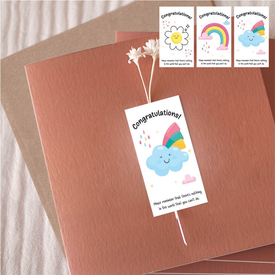 ! Sticker Congratulations Size Width 4x Height 7 cm. Photo Paper 1 Pack ...
