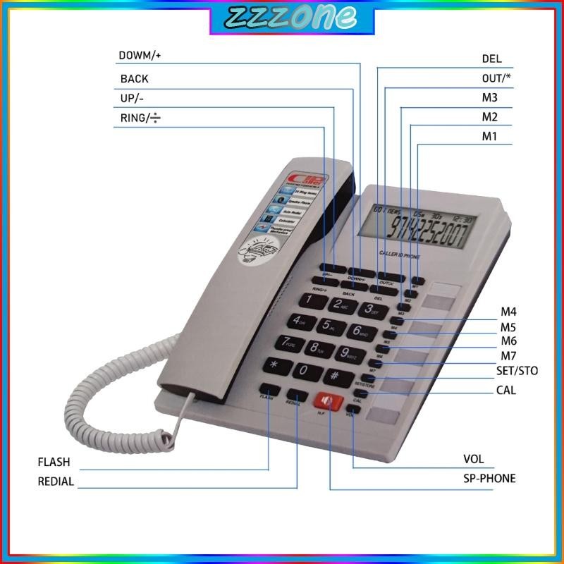 zzz Landline Telephone Desktop Telephone Fixed Telephone Caller ...