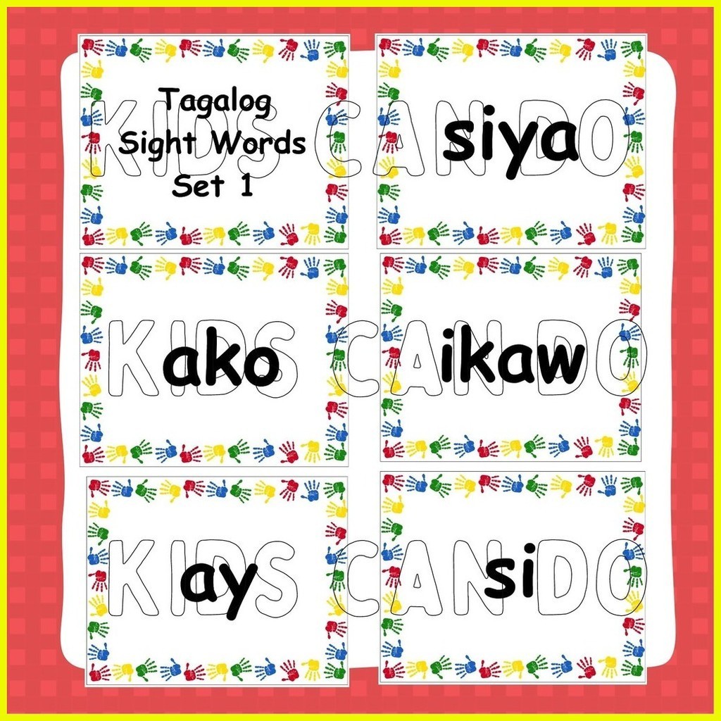【hot sale】 Tagalog/Filipino Sight Words for Children learning Filipino ...