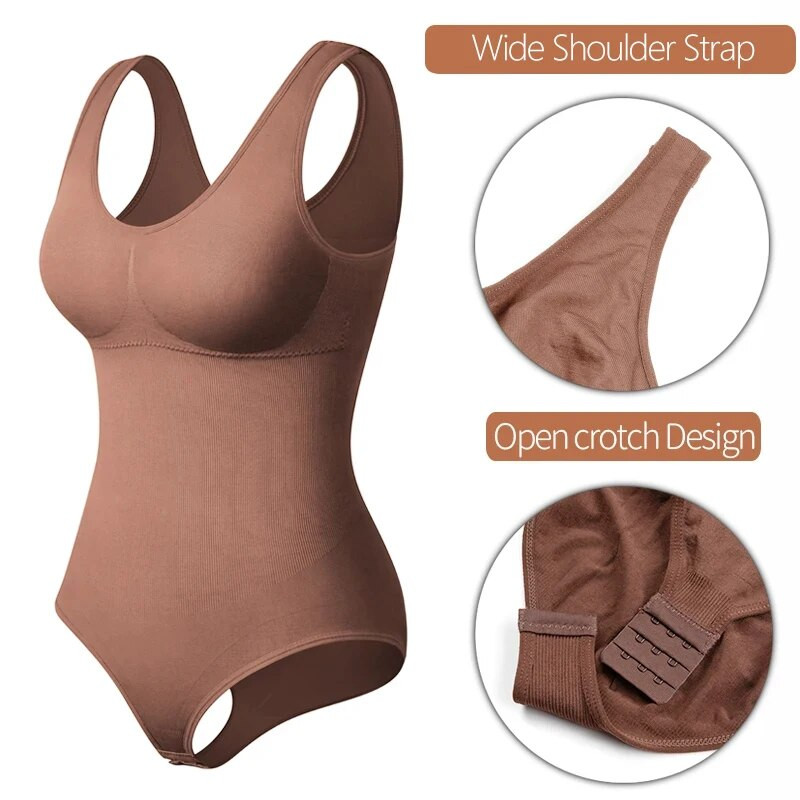 Shapewear Seamless Body Shaper Tummy Control Corset Bodysuit | Shopee ...