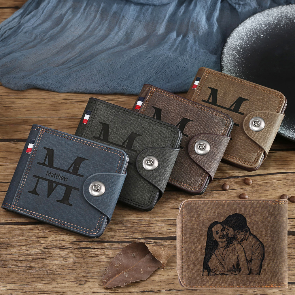 Regalo para sa Araw ng mga Ama Customized Wallet with Name Personalised ...